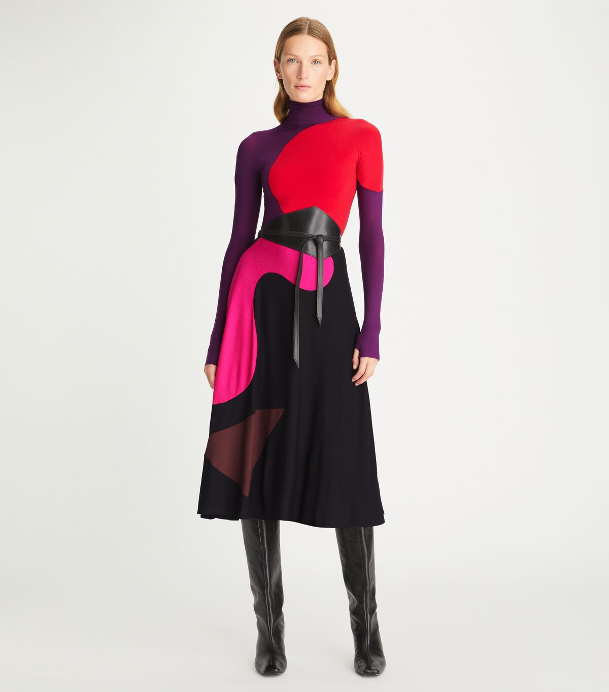 Colorblock Knit Skirt | | Tory Burch