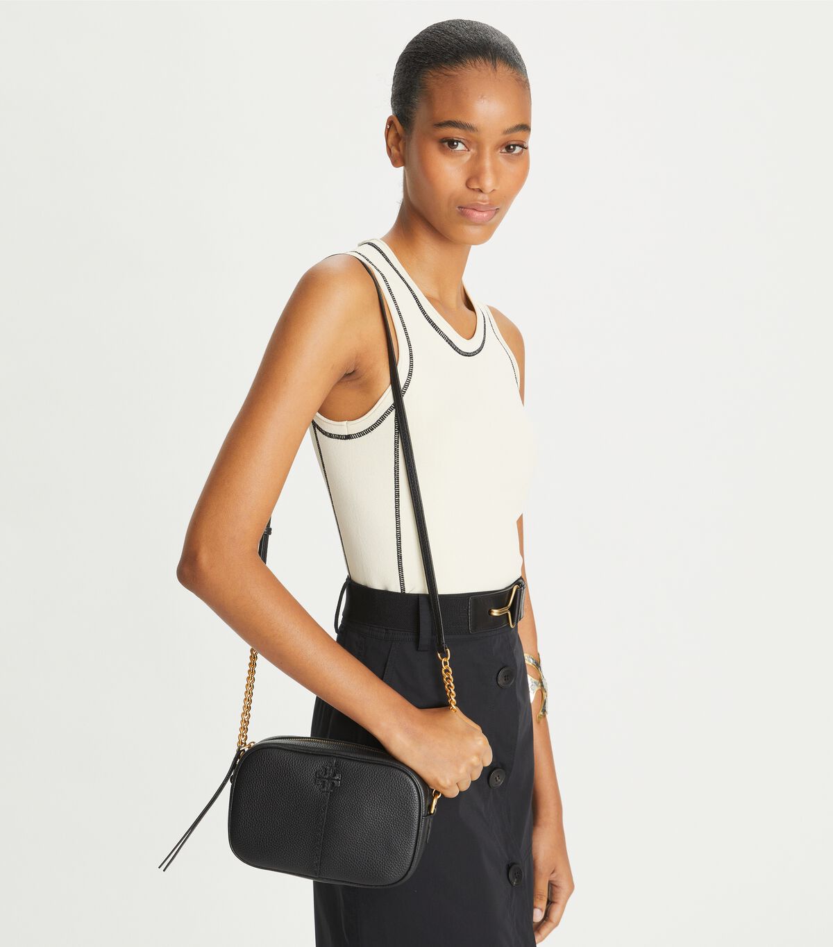 Tory Burch McGraw Textured Leather Camera Bag | Tory Burch KSA