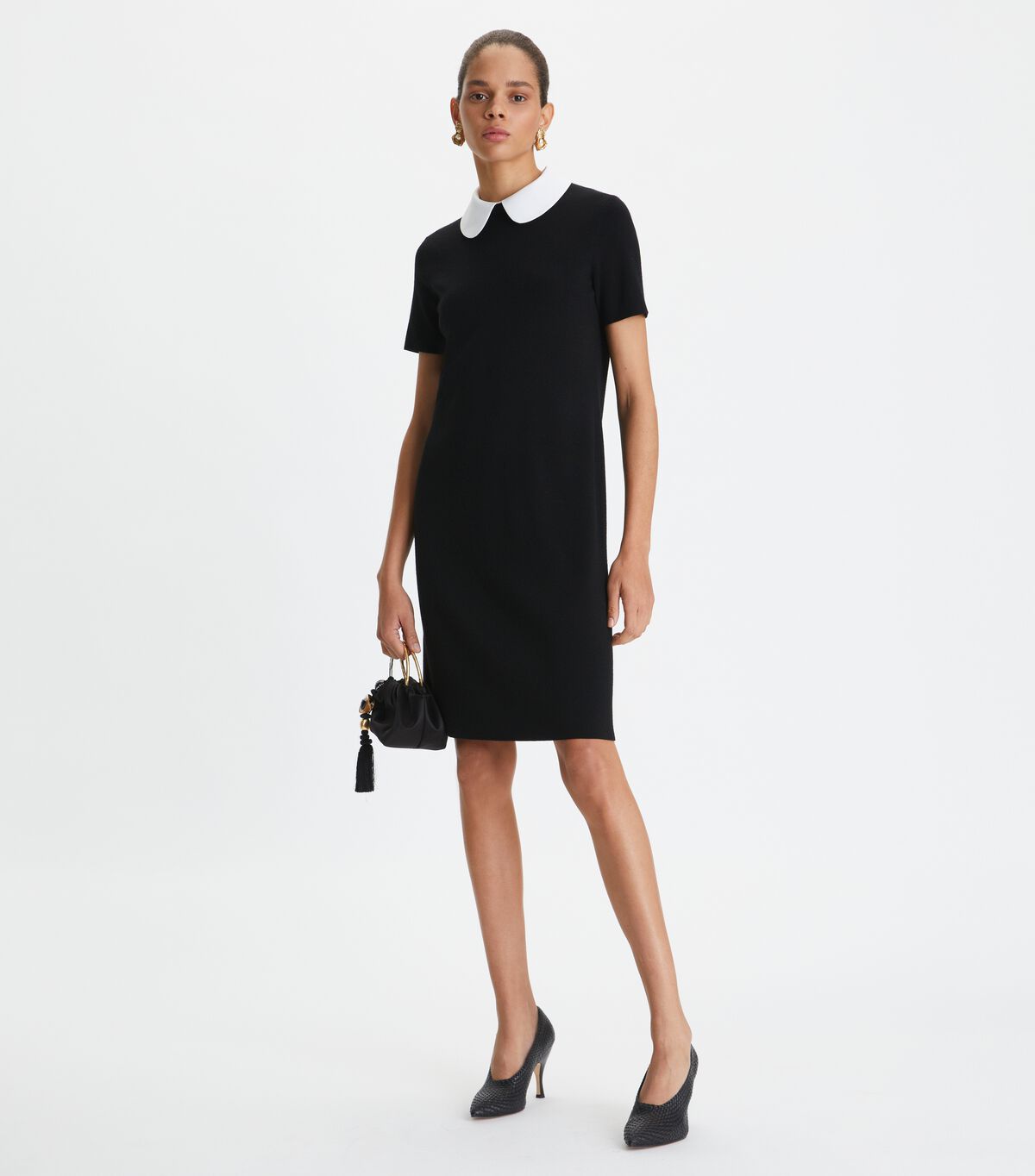 Poplin Collar Sweater Dress | Caftans & Dresses | Tory Burch Poplin Collar Sweater Dress | Caftans & Dresses | Tory Burch